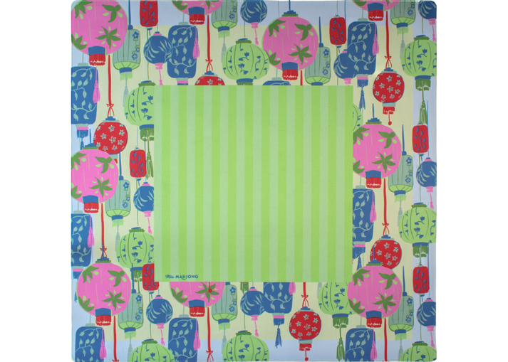 Festival Mahjong Playing Mat in Jade – Miss Mahjong
